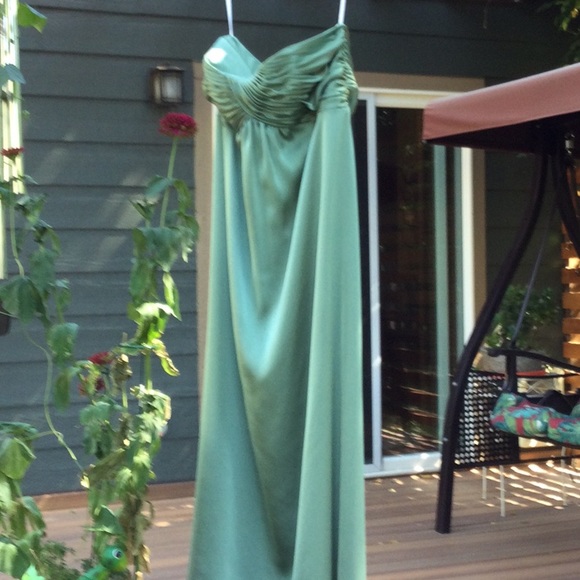 Priscilla of Boston | Dresses | Peridot Green Bridal Or Prom Formal ...